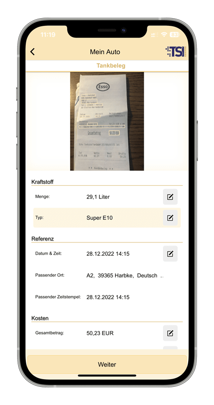 Unser Tankbuch jetzt mit KI-Computer-Vision!